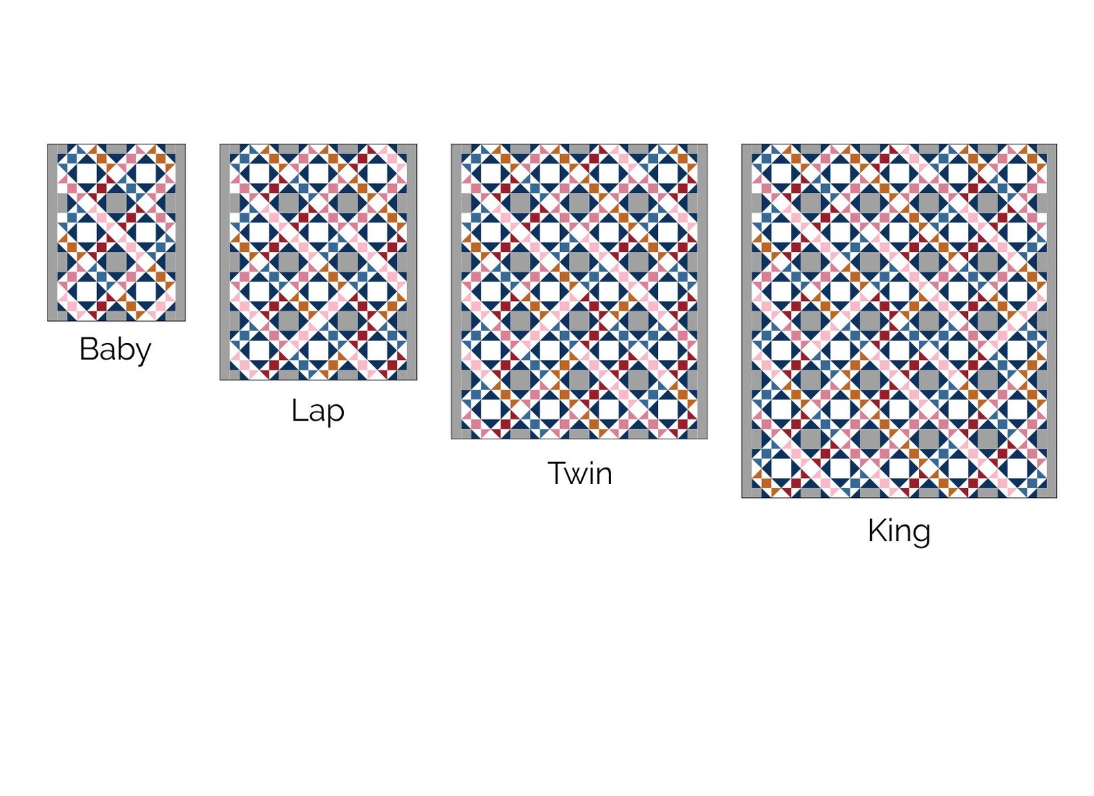 English Trellis Quilt - a Digital Pdf Quilt Pattern - Fat Quarter ...
