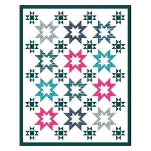 Supernova Digital Pdf Quilt Pattern - Star Quilt Pattern for Fat ...