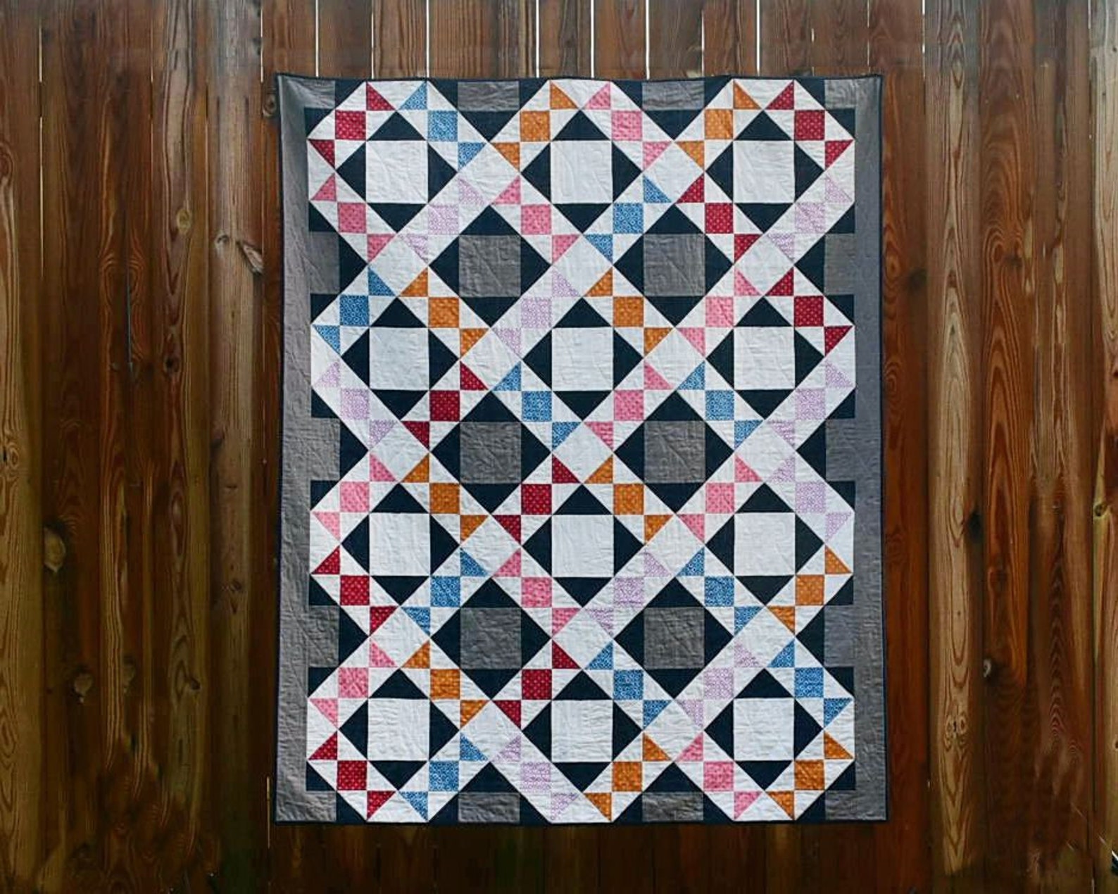 English Trellis Quilt a Digital Pdf Quilt Pattern Fat Quarter Friendly ...