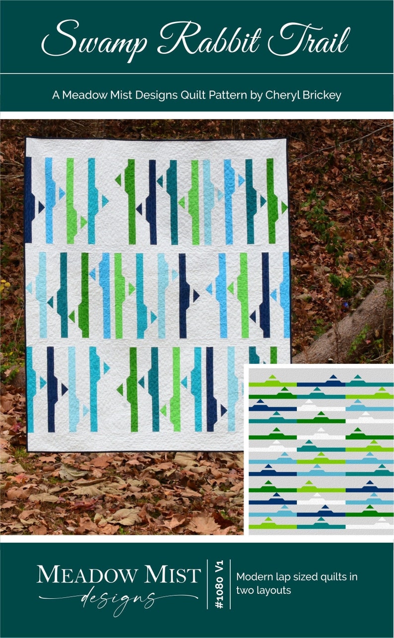 Swamp Rabbit Trail, Digital Quilt Pattern in Lap Sized Layouts. - Etsy