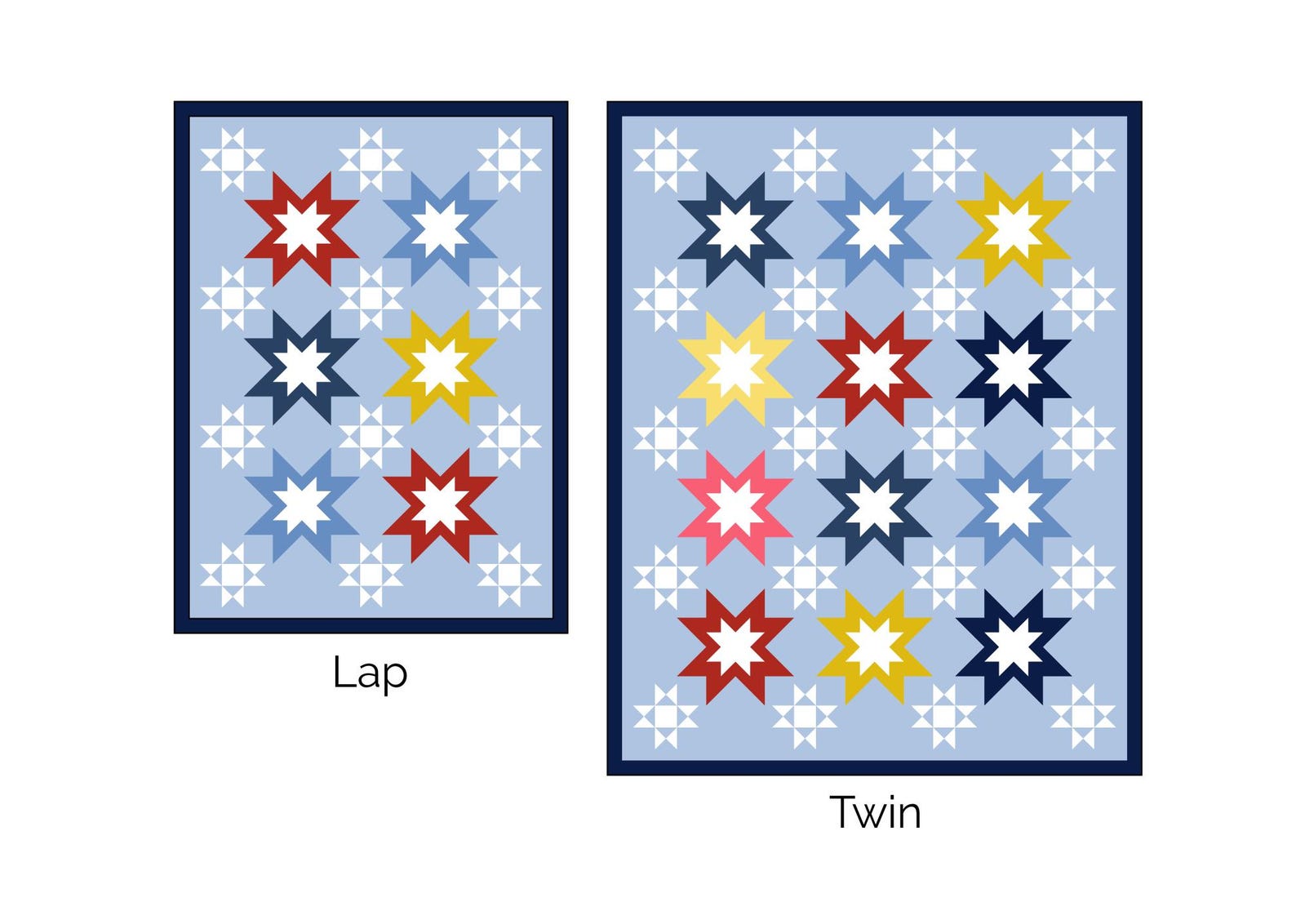 Supernova Digital Pdf Quilt Pattern - Star Quilt Pattern for Fat ...