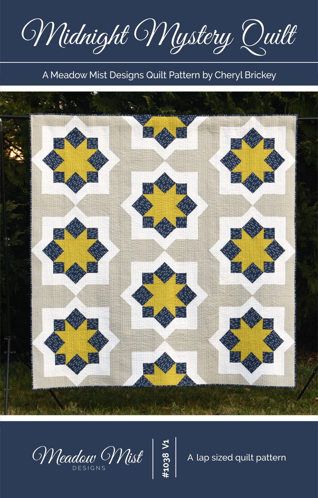 Midnight Mystery Quilt a Digital Pdf Quilt Pattern a Modern Mystery ...