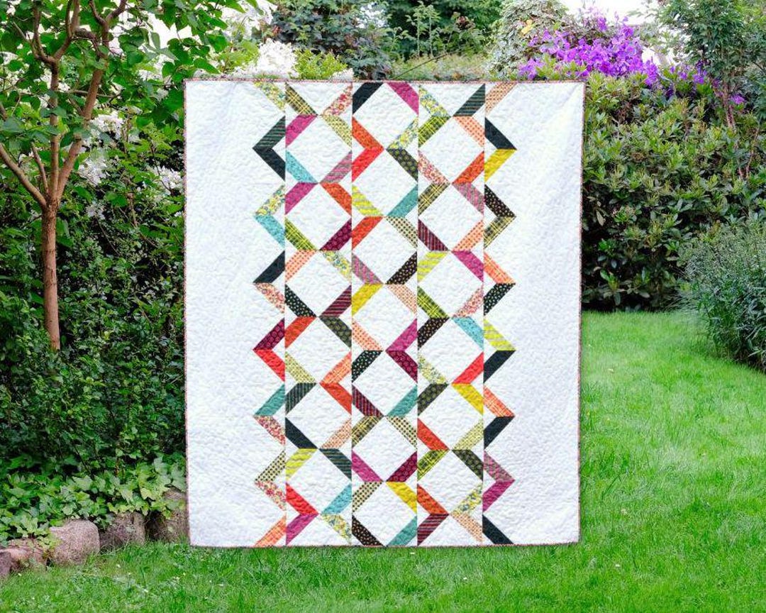 Arrow Point Path Quilt Pattern | Modern Fat Quarter Design (PDF Pattern ...