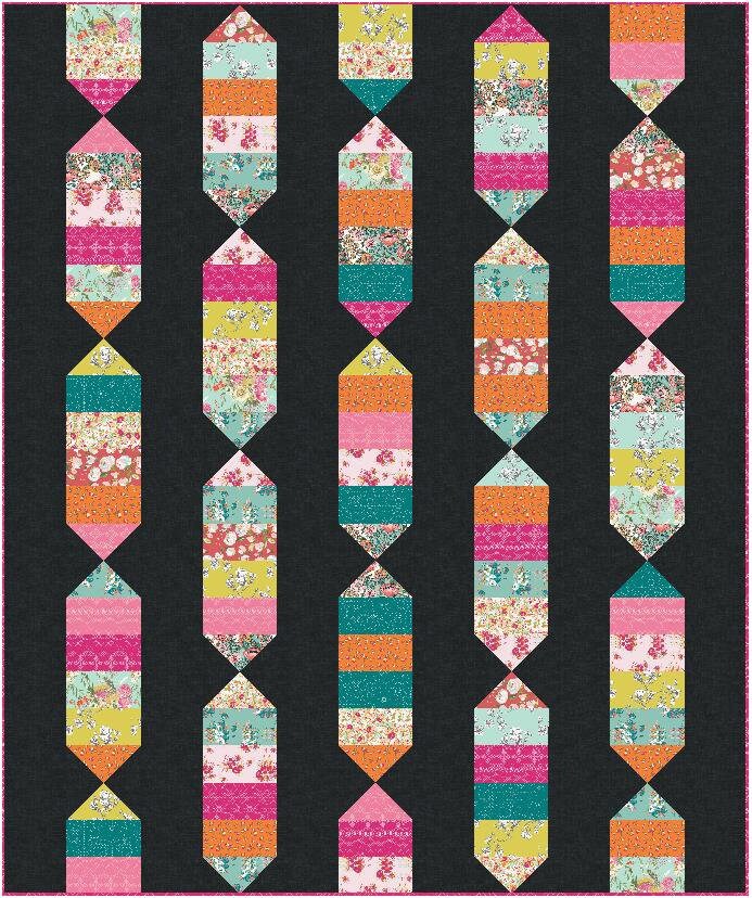 Candy Stripes Digital Quilt Pattern Baby Lap Twin Sizes - Etsy