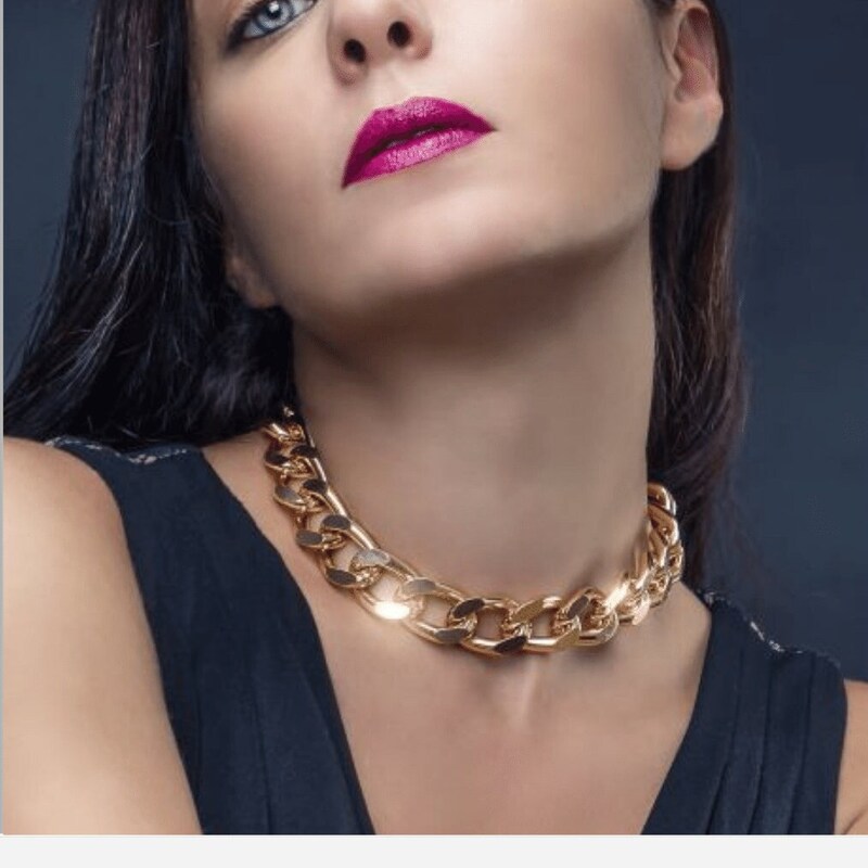 Big Chain Necklace - Etsy