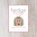 PRINTABLE Hedgehog hedgehugs Valentine's Day - Etsy