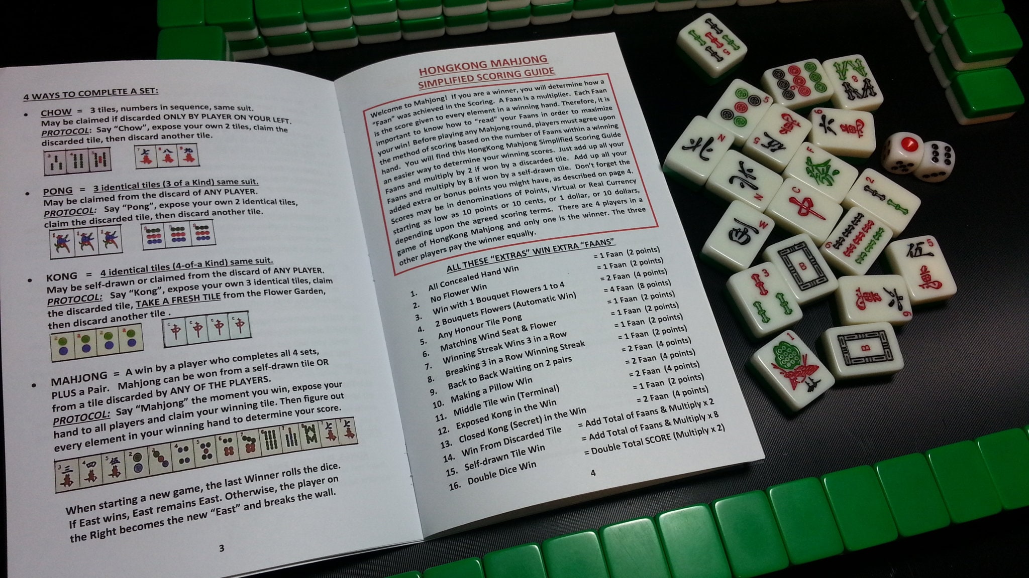 Mahjong Mini Guidebook Learn to Play Mahjong With Full Illustrations ...
