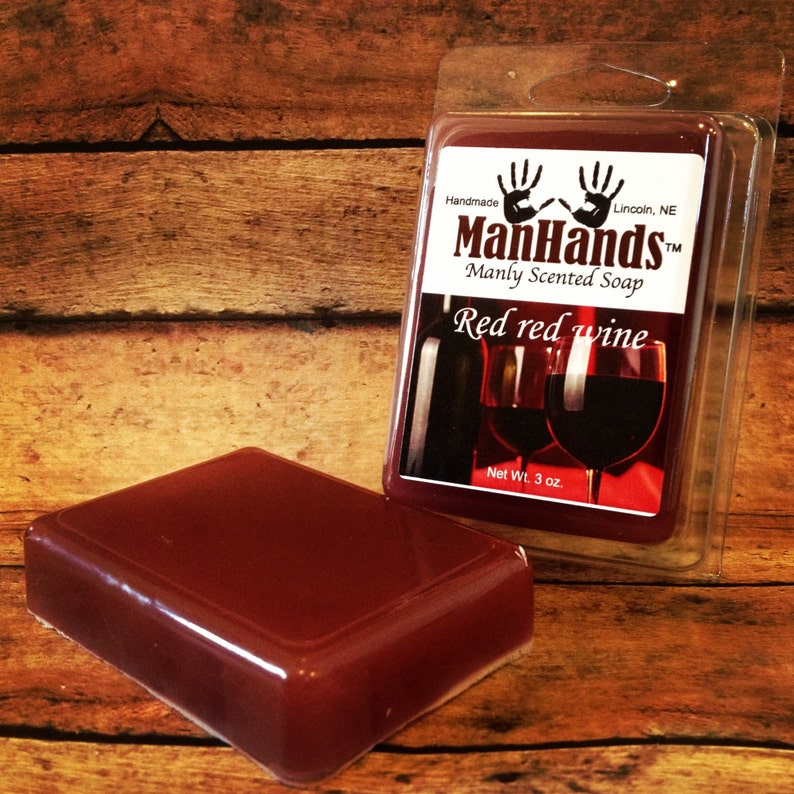 Red Wine Scented Soap 3 Oz Bar Etsy