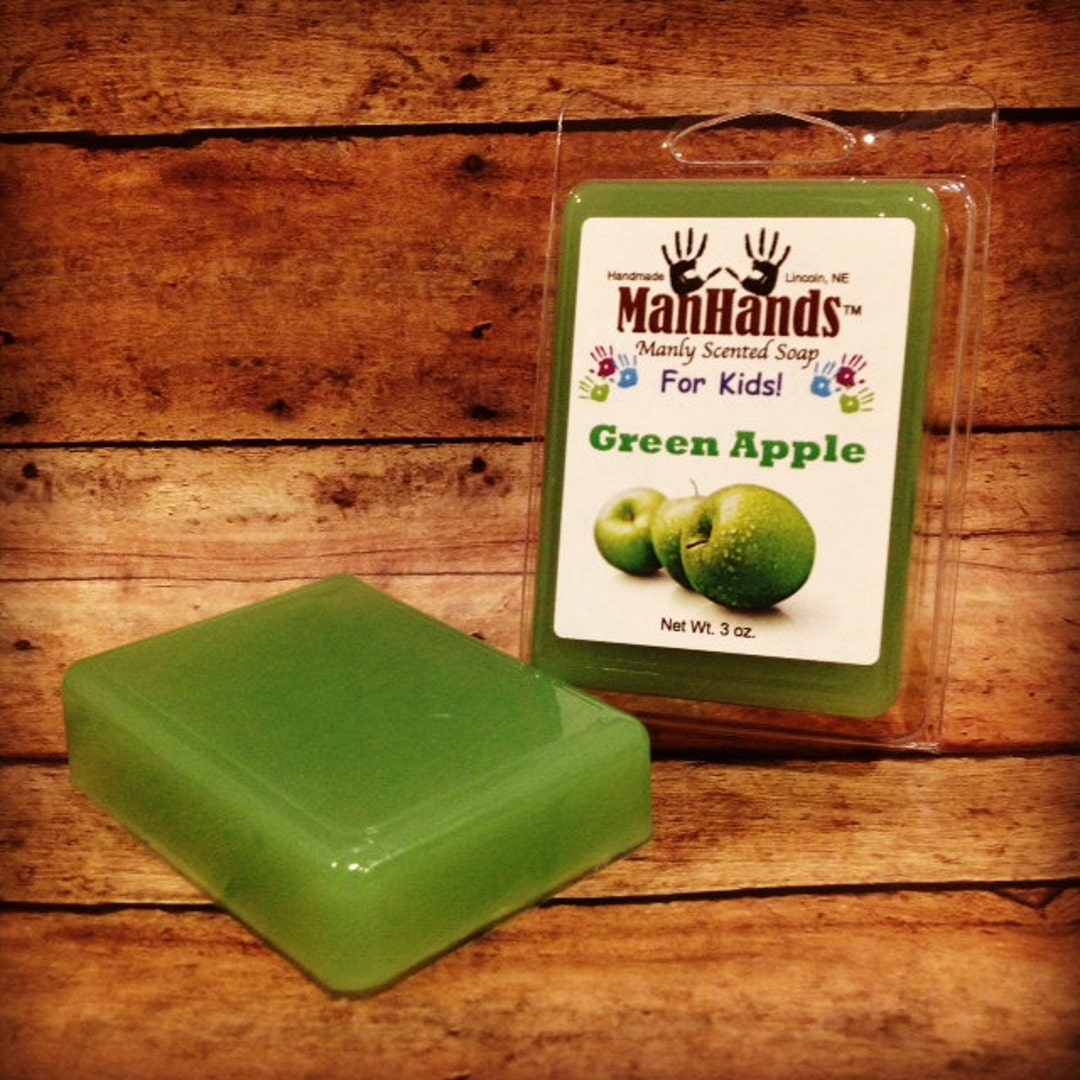 Green Apple Scented Soap 3 Oz. Bar - Etsy