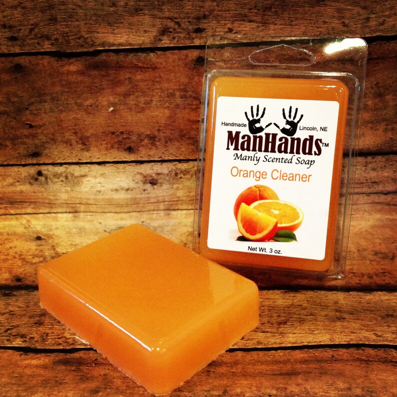 Orange Cleaner Scented Soap 3 Oz. Bar - Etsy