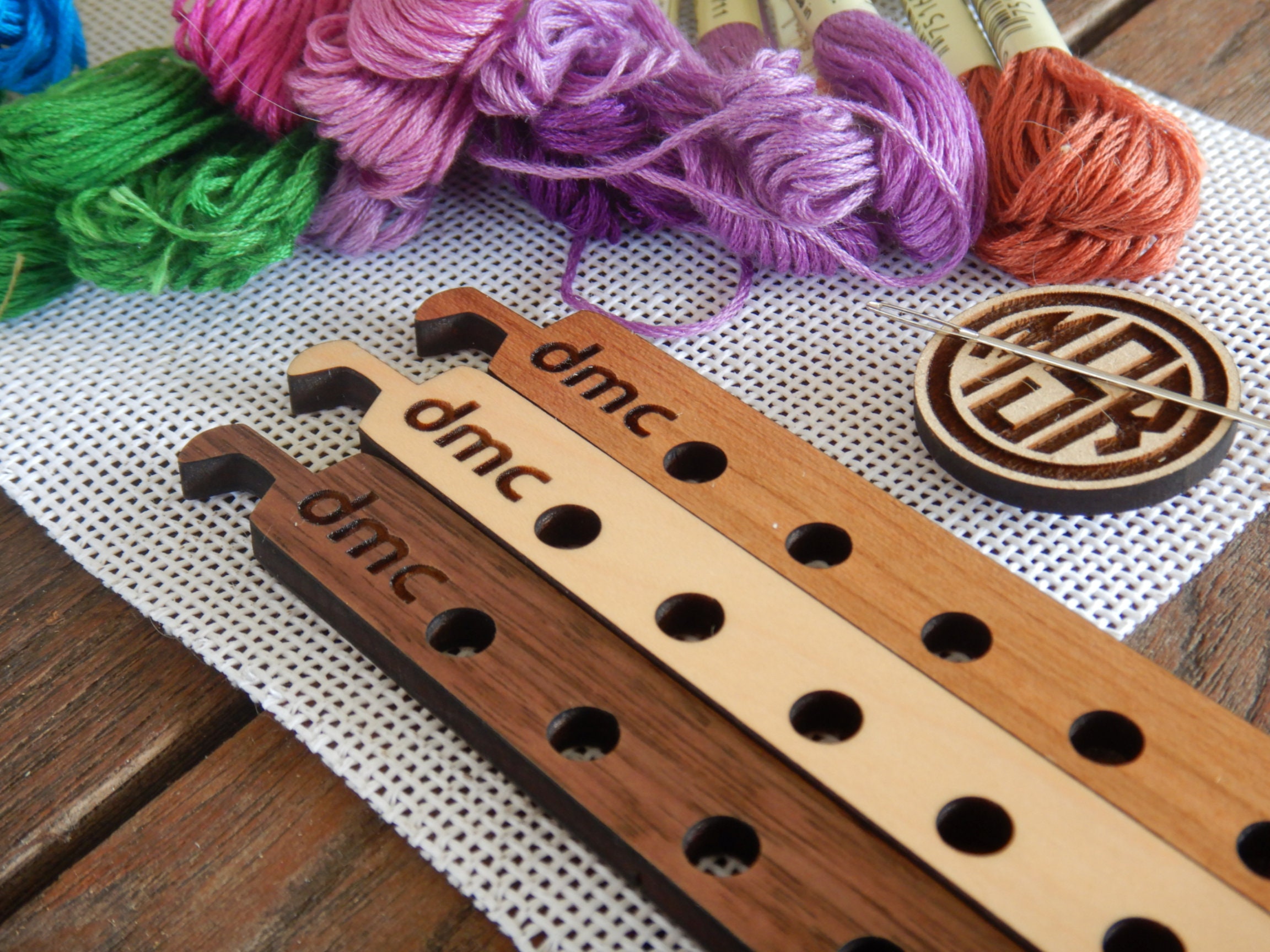 Thick Maple 1/4 Thread/floss Organizer Bars sets of 5/15/30, Floss ...