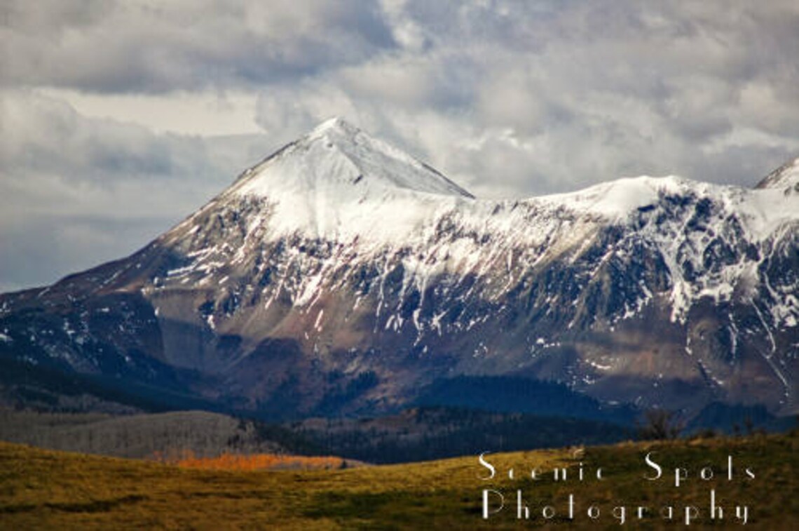 Dramatic, Landscape Photograph, Stormy Sky, Rocky Mountains, Snowy ...
