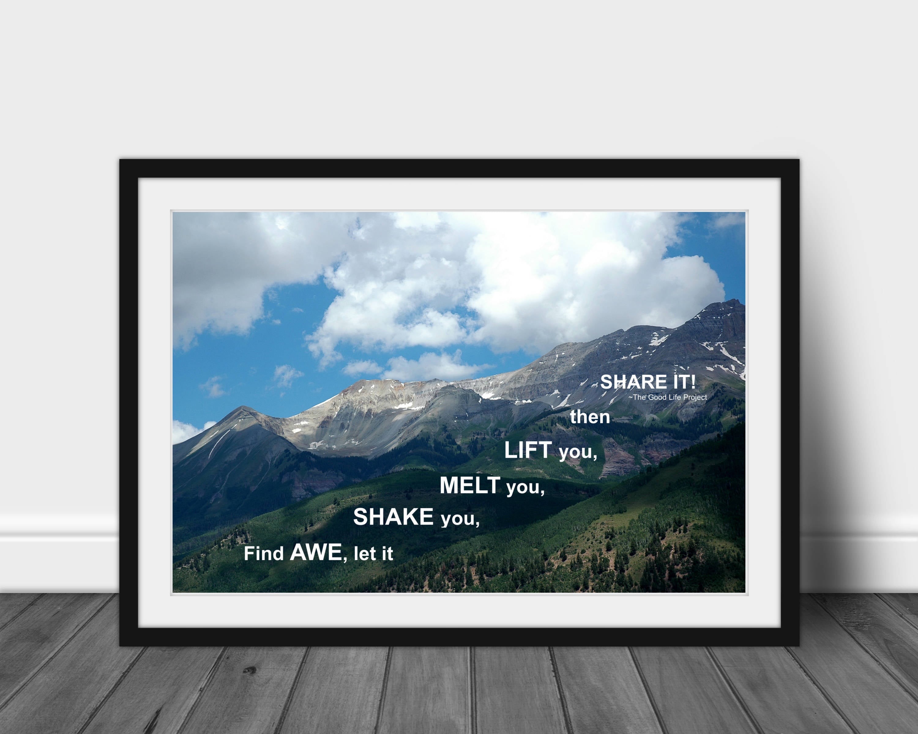 Awe Poster, Summer, Mountain View, Colorado, Rocky Mountain, Telluride ...