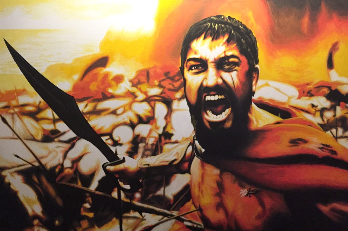 Leonidas Art Prints From an Original Eightangrybears - Etsy