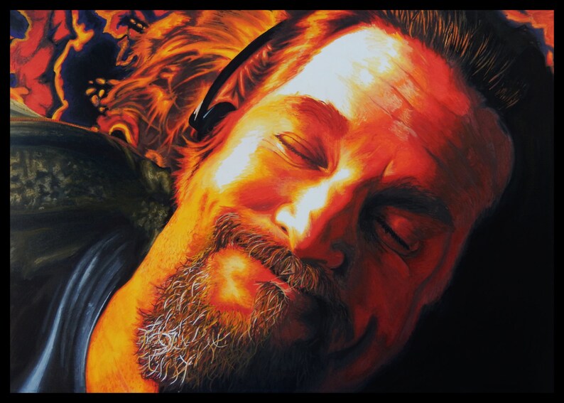 Dude Art Prints From an Original Eightangrybears Painting jeff Bridges ...