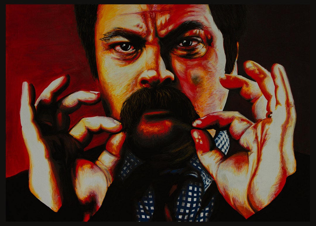 Offerman - Art Prints From an Original Eightangrybears Painting (nick ...