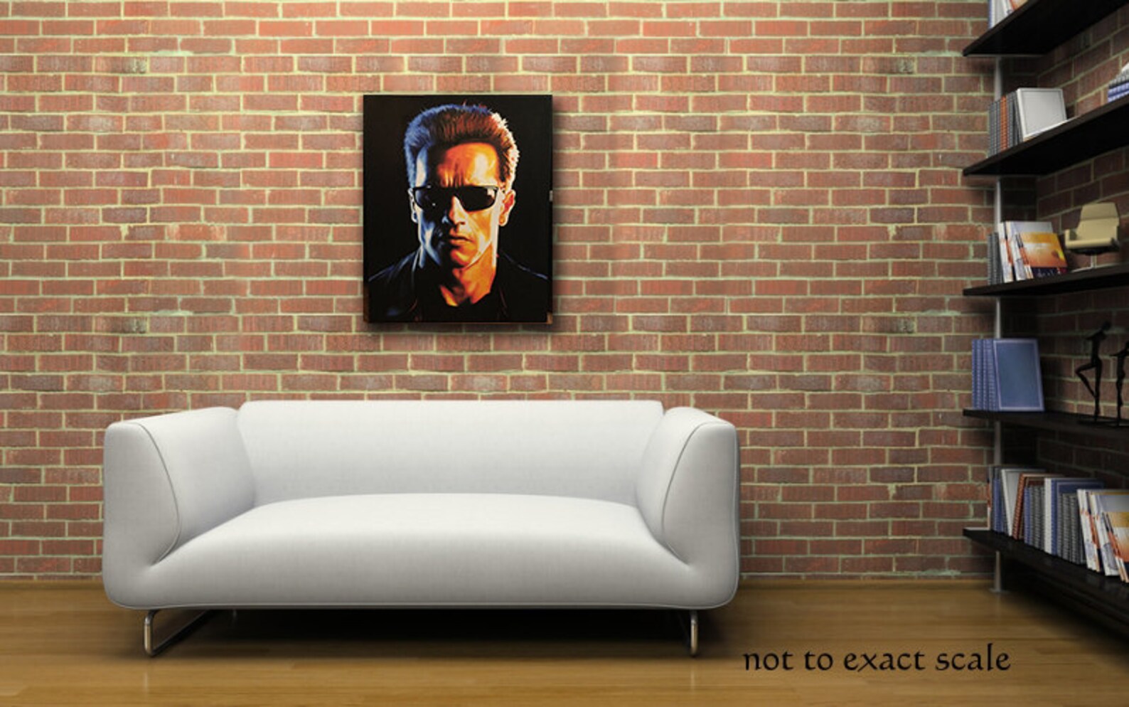 Terminate Original Paint Marker Painting Actor Arnold - Etsy