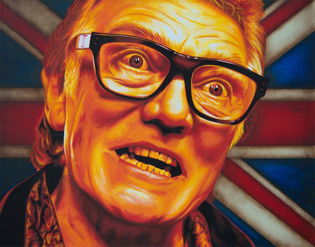 Nemesis - Original Paint Marker Painting - Actor Alan Ford From the ...