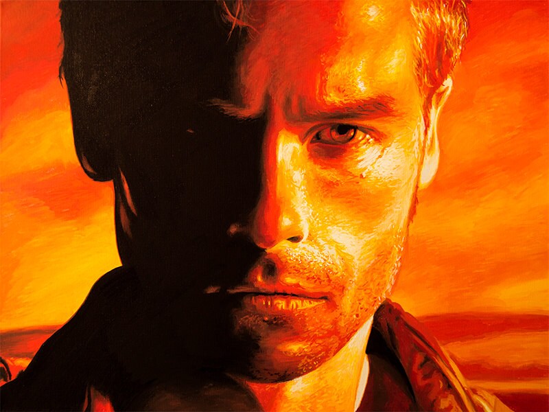 Memento Original Paint Marker Painting Actor Guy Pearce - Etsy