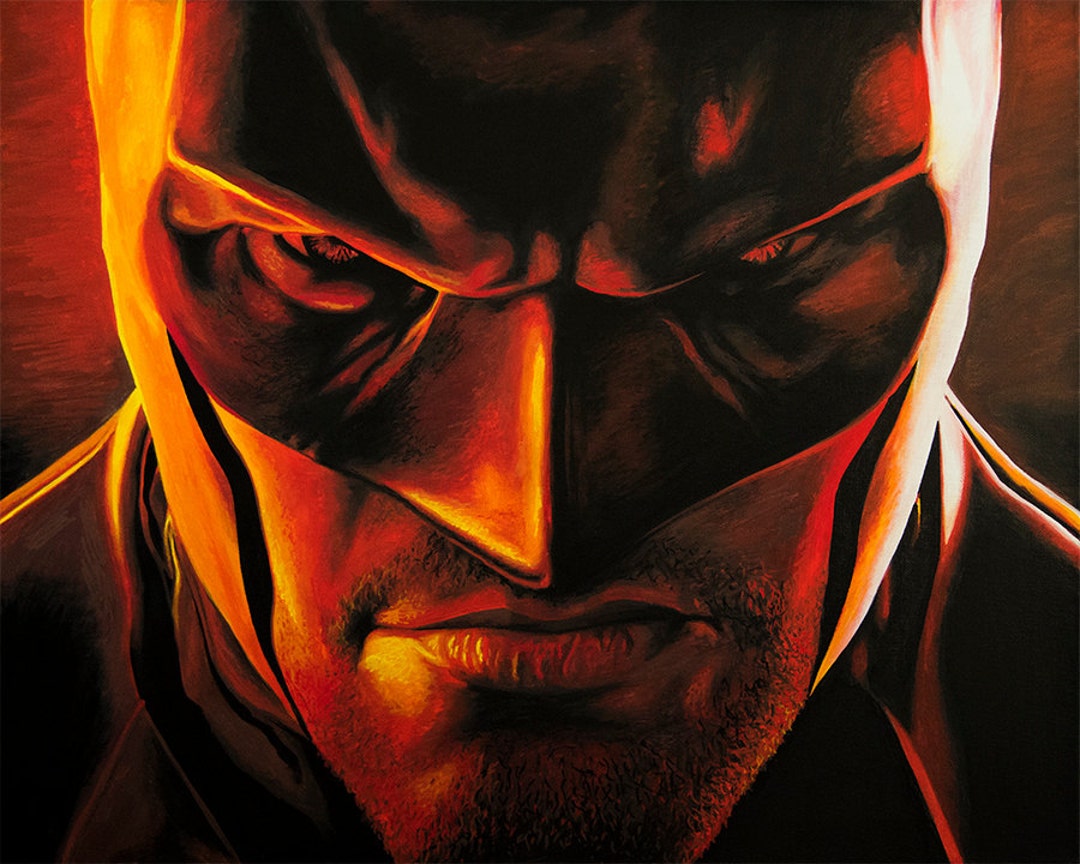 Bruce - Original Paint Marker Painting - Batman - Etsy