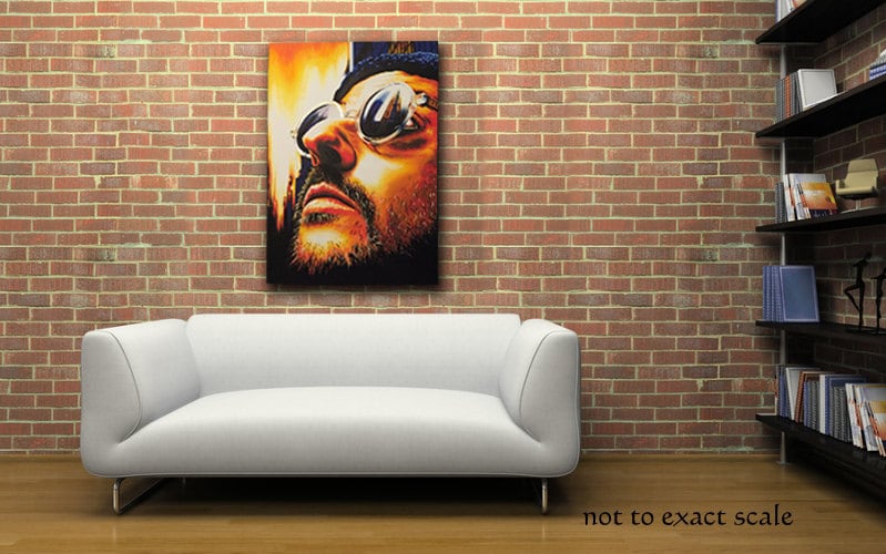 Leon - Original Paint Marker Painting - Actor Jean Reno From Leon: the ...