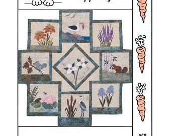 Frog quilt pattern | Etsy