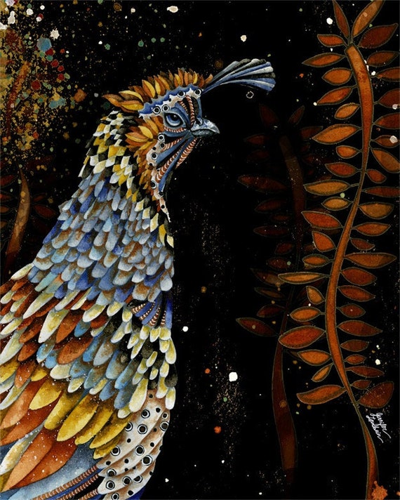 Quail Kreios Art Print. Warrior's Sky Edition - Etsy