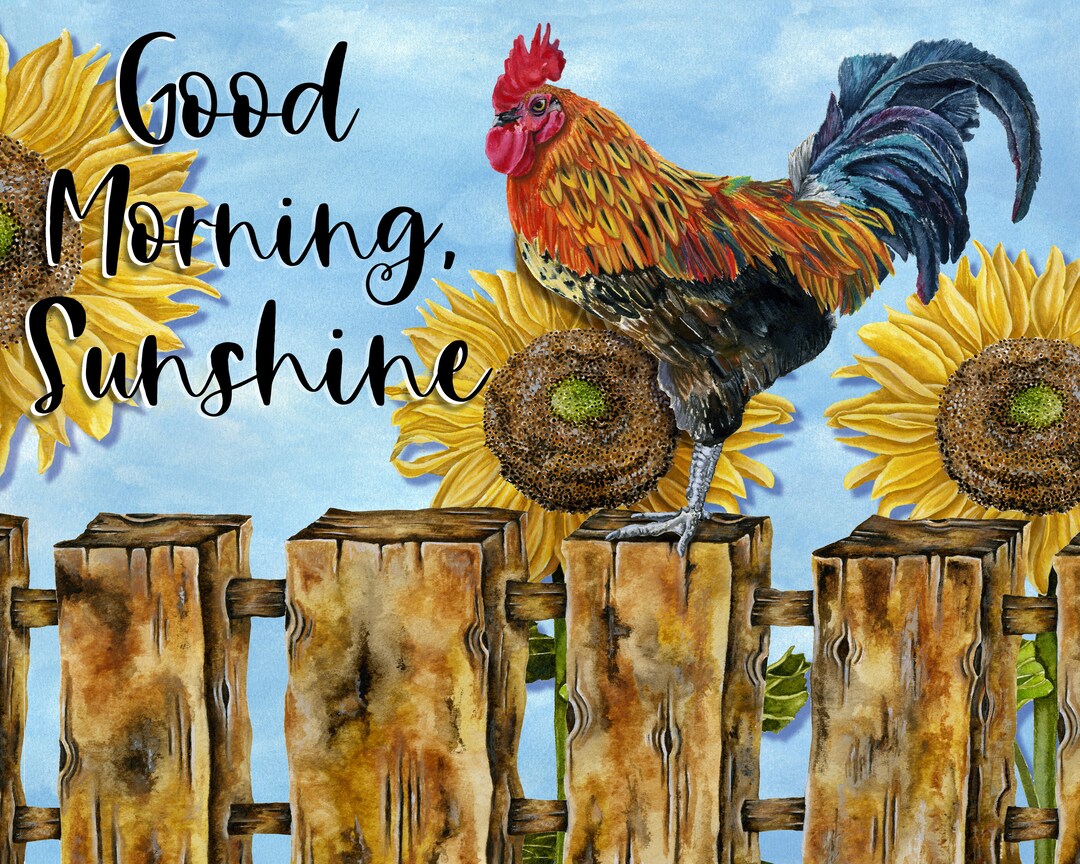 Good Morning Sunshine Art Print - Etsy