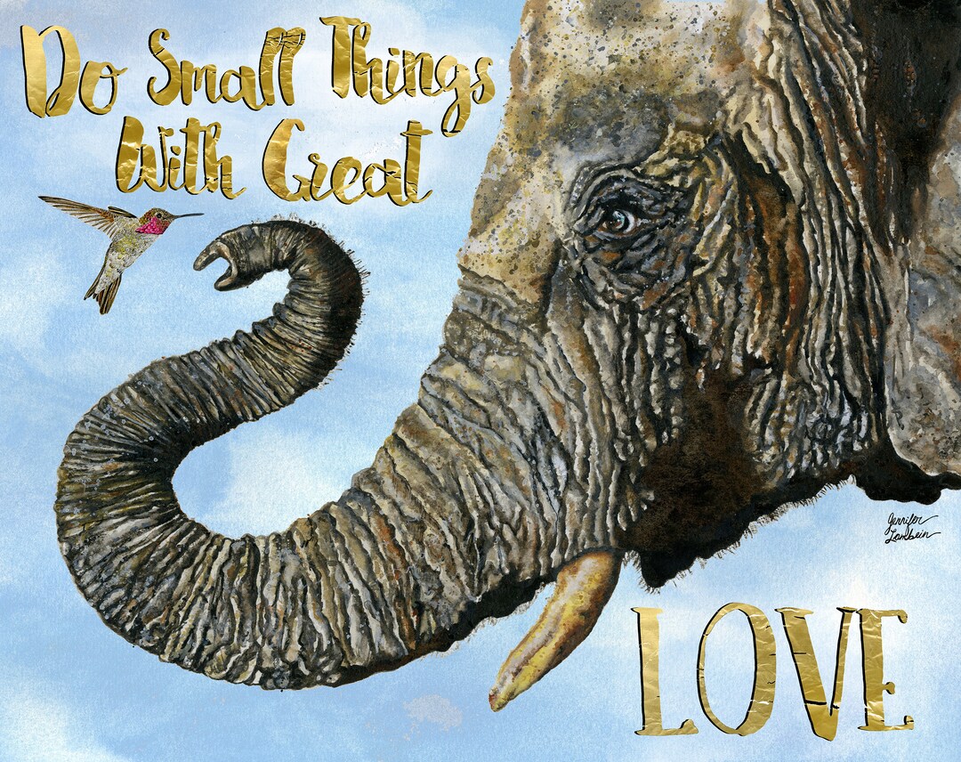 Do Small Things Art Print - Etsy