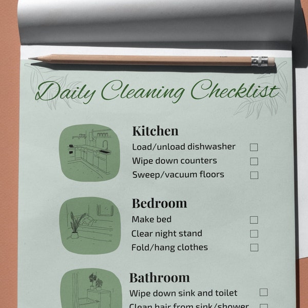 Cleaning Checklist' - Etsy