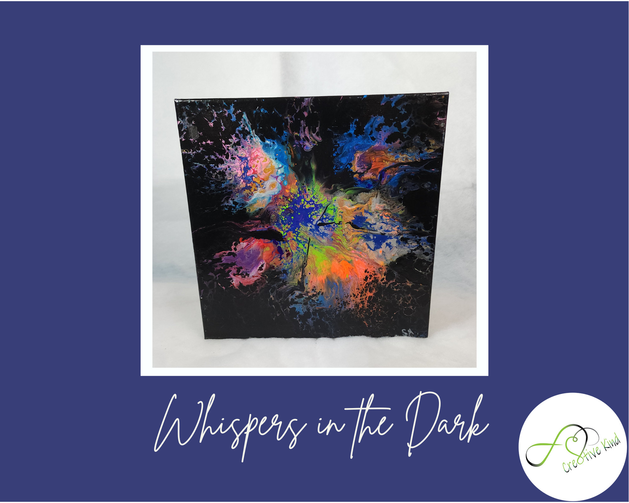 Addiction Wall Art - Fluid Art Paintings - 12x12 - Etsy