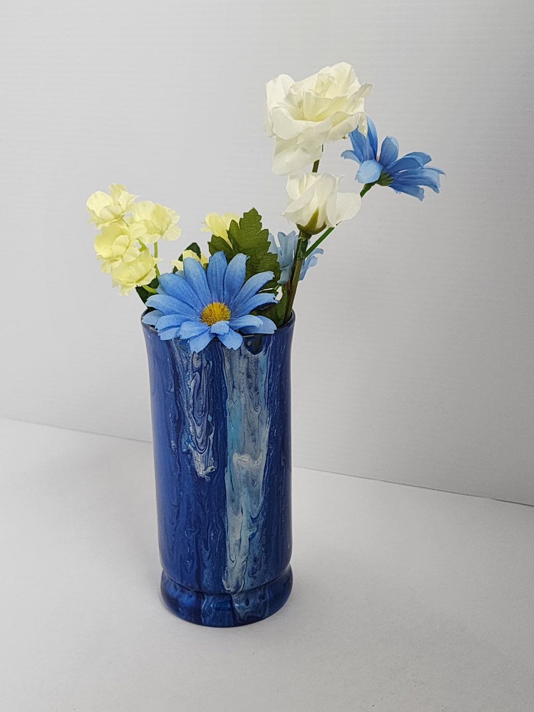 Fluid Art Vase - Handmade Vases - Home Décor - Paint Pour Art Piece - Etsy