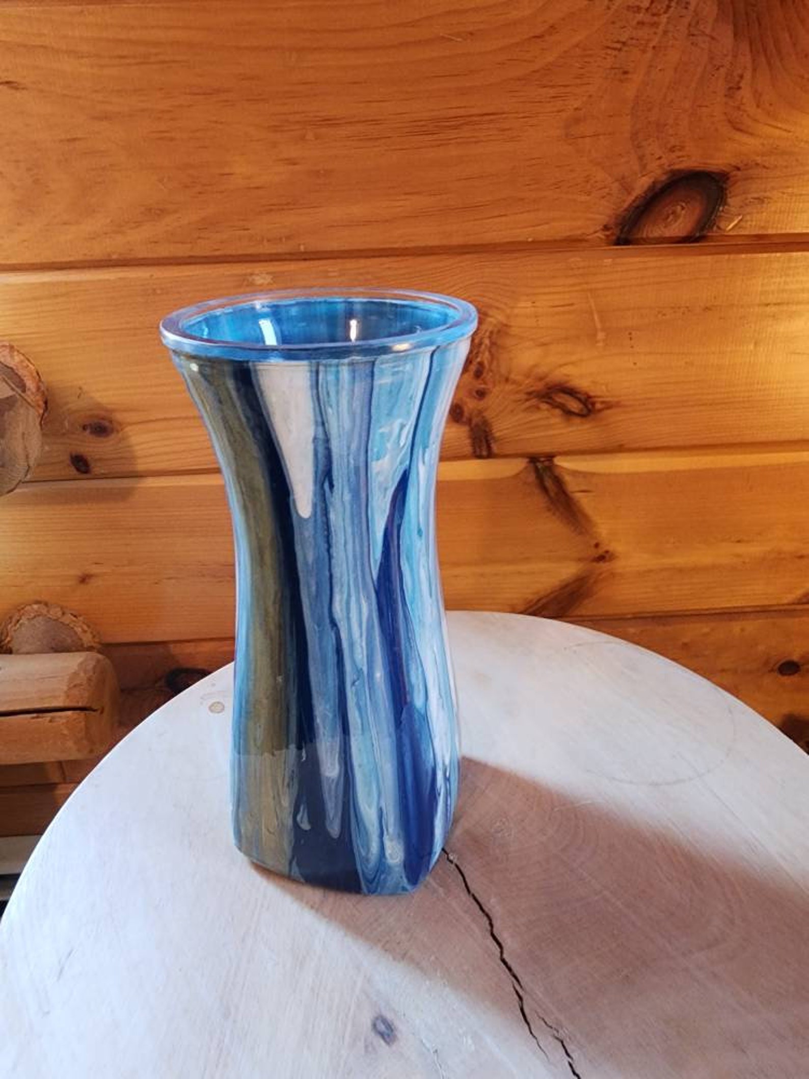 Fluid Art Vase - Handmade Vases - Home Décor - Paint Pour Art Piece - Etsy