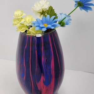 Fluid Art Vase - Handmade Vases - Home Décor - Paint Pour Art Piece - Etsy