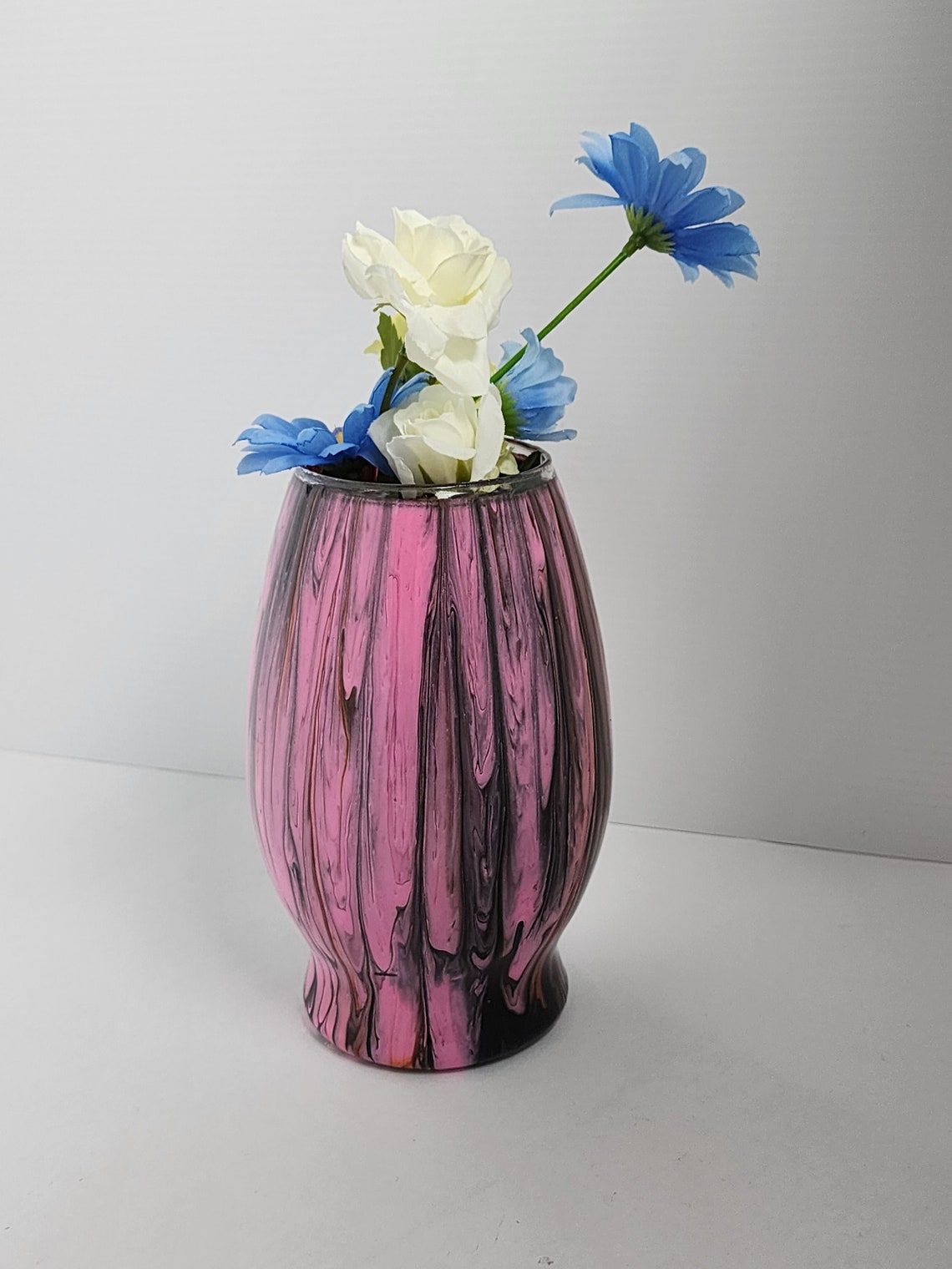 Fluid Art Vase Handmade Vases Home Décor Paint Pour Art Piece - Etsy