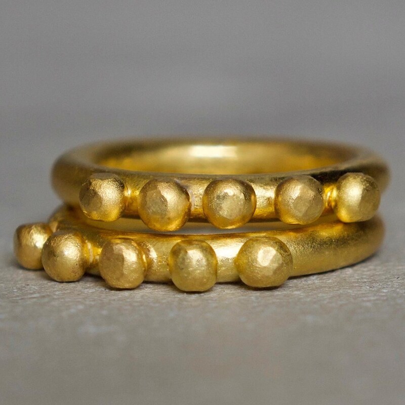22k Gold Ring - Etsy