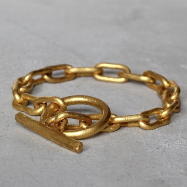 24k Gold Bracelet - Etsy