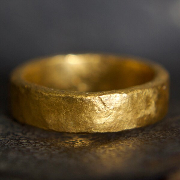24k Gold Ring - Etsy
