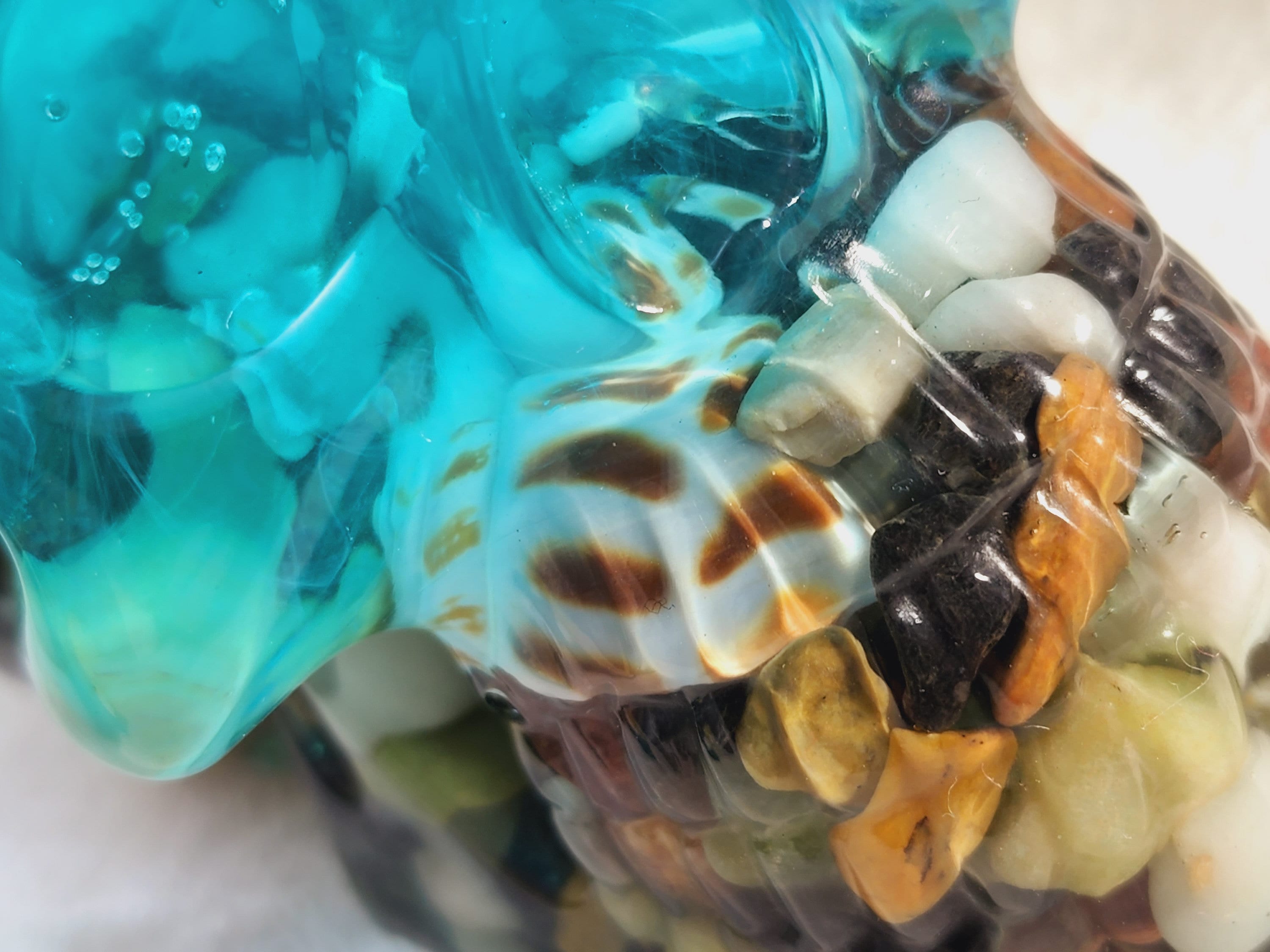 Ocean Resin Skull - Etsy