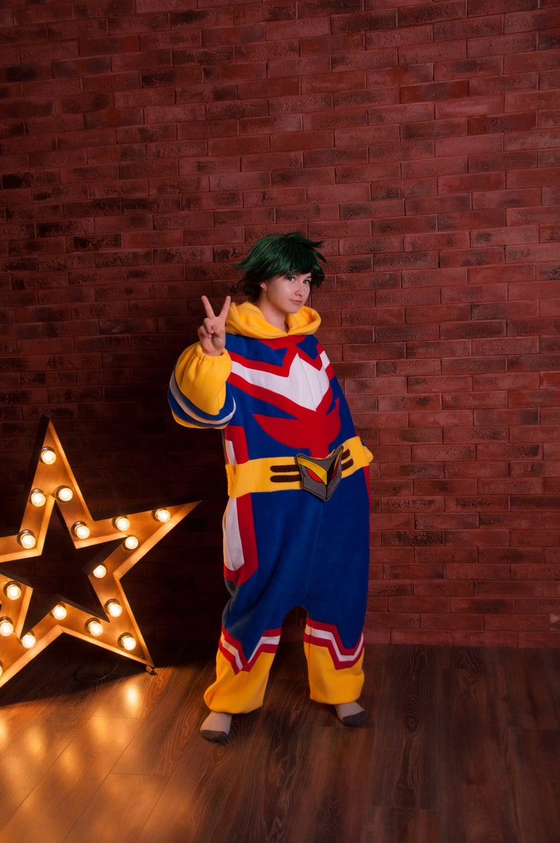 Custom My Hero Kigurumi Adult Onesie Pajama Etsy