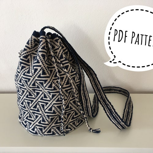 Mochila Pattern Tapestry Crochet Pattern Mini Mochila Bag With - Etsy