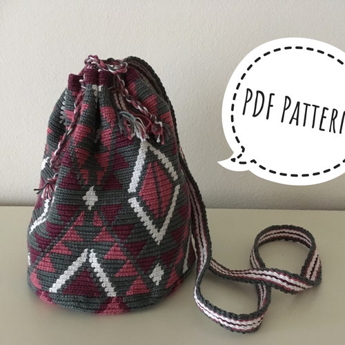 Mochila Pattern Tapestry Crochet Pattern Mini Mochila Bag With - Etsy