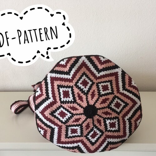 Crochet Pattern Mochila Bag With Flowers Mochila Crochet - Etsy
