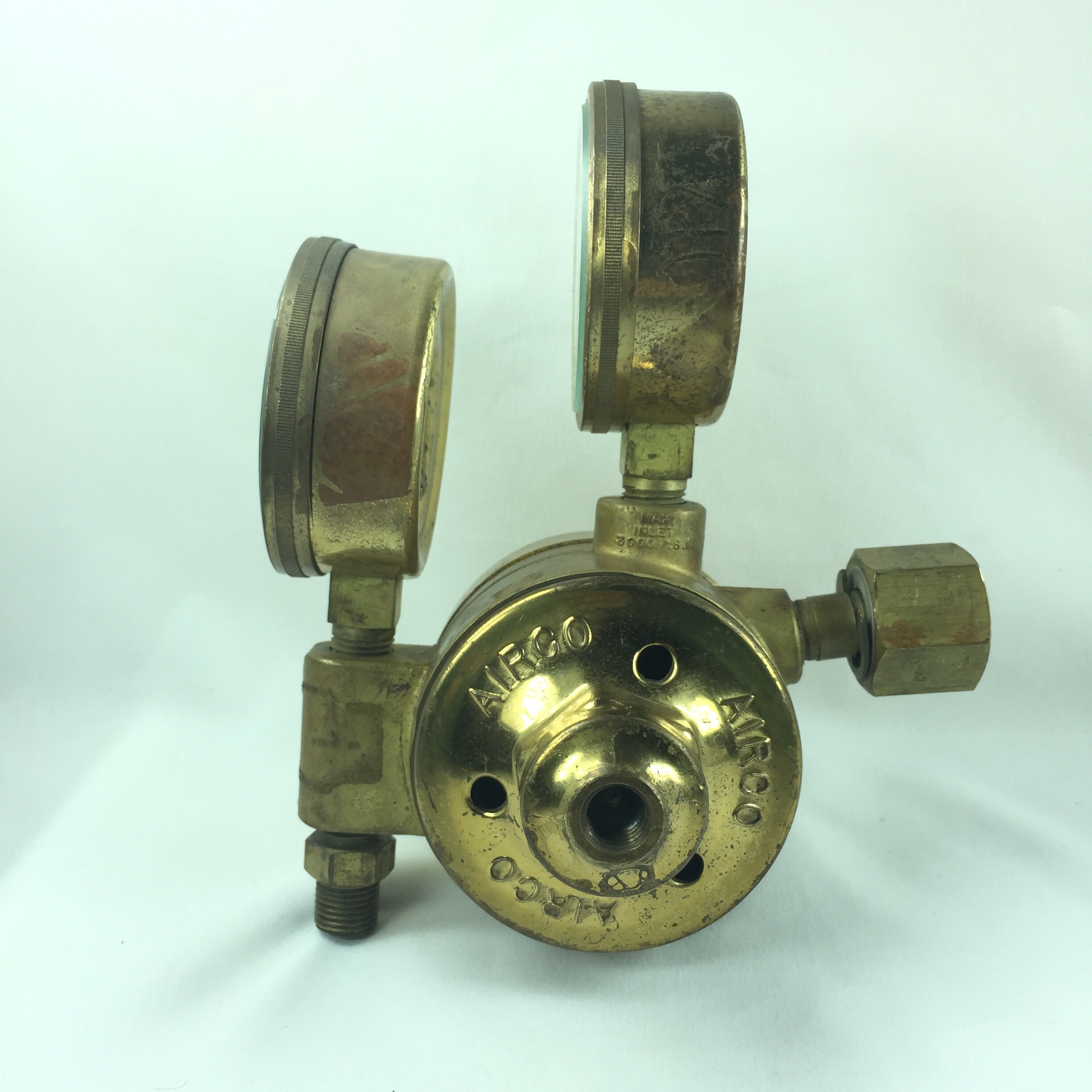 Vintage Brass Gas Pressure Regulator, "airco" Gauge - Etsy