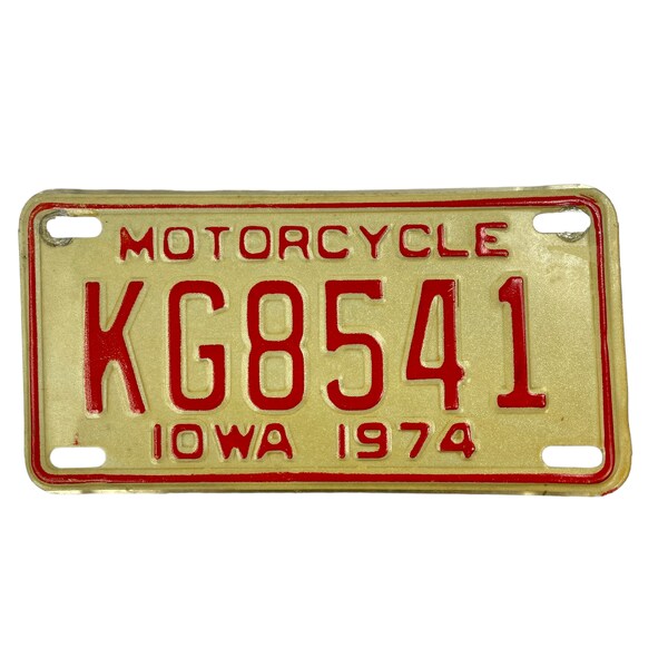 Vintage Motorcycle License Plate Frame - Etsy