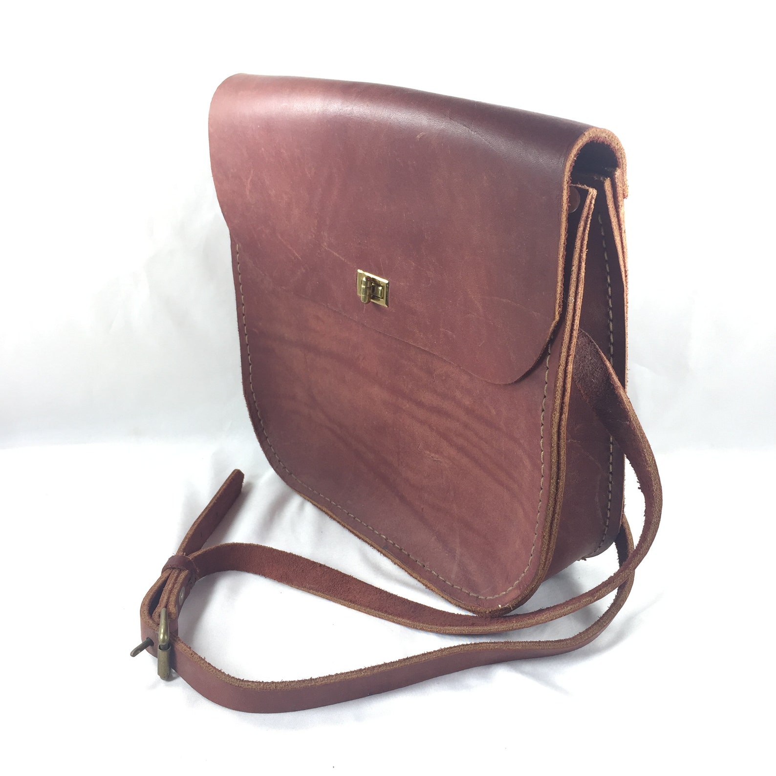 Leather, Cross Body Purse, Hand Made - Etsy