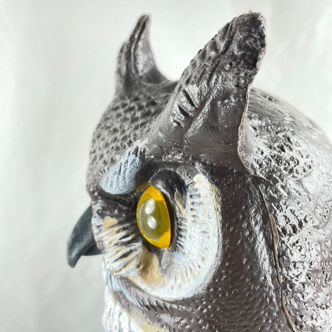 Owl Decoy Vintage Plastic Outdoor Decor - Etsy