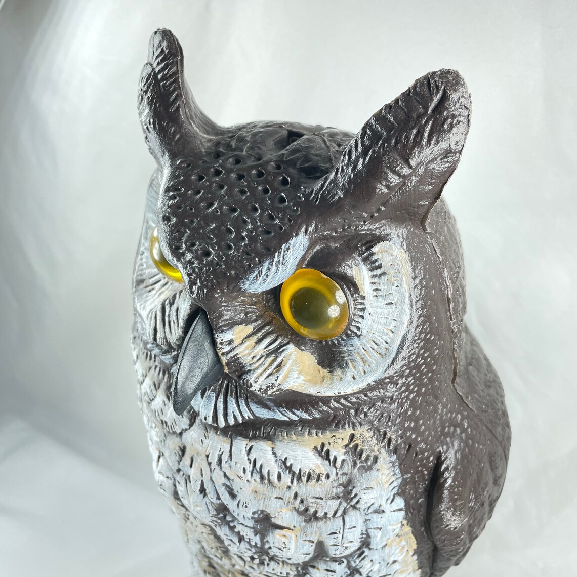 Owl Decoy Vintage Plastic Outdoor Decor - Etsy