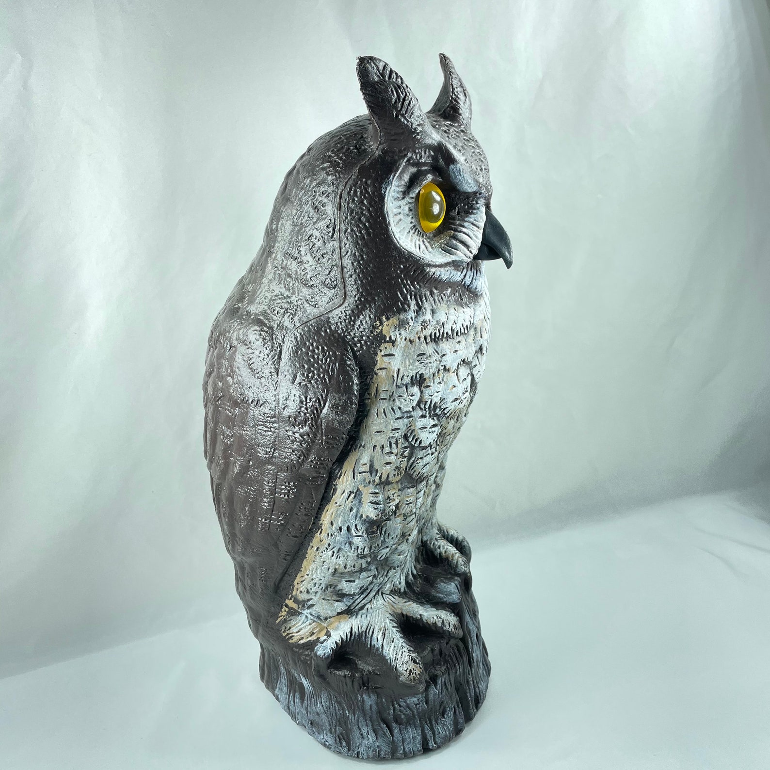 Owl Decoy Vintage Plastic Outdoor Decor - Etsy