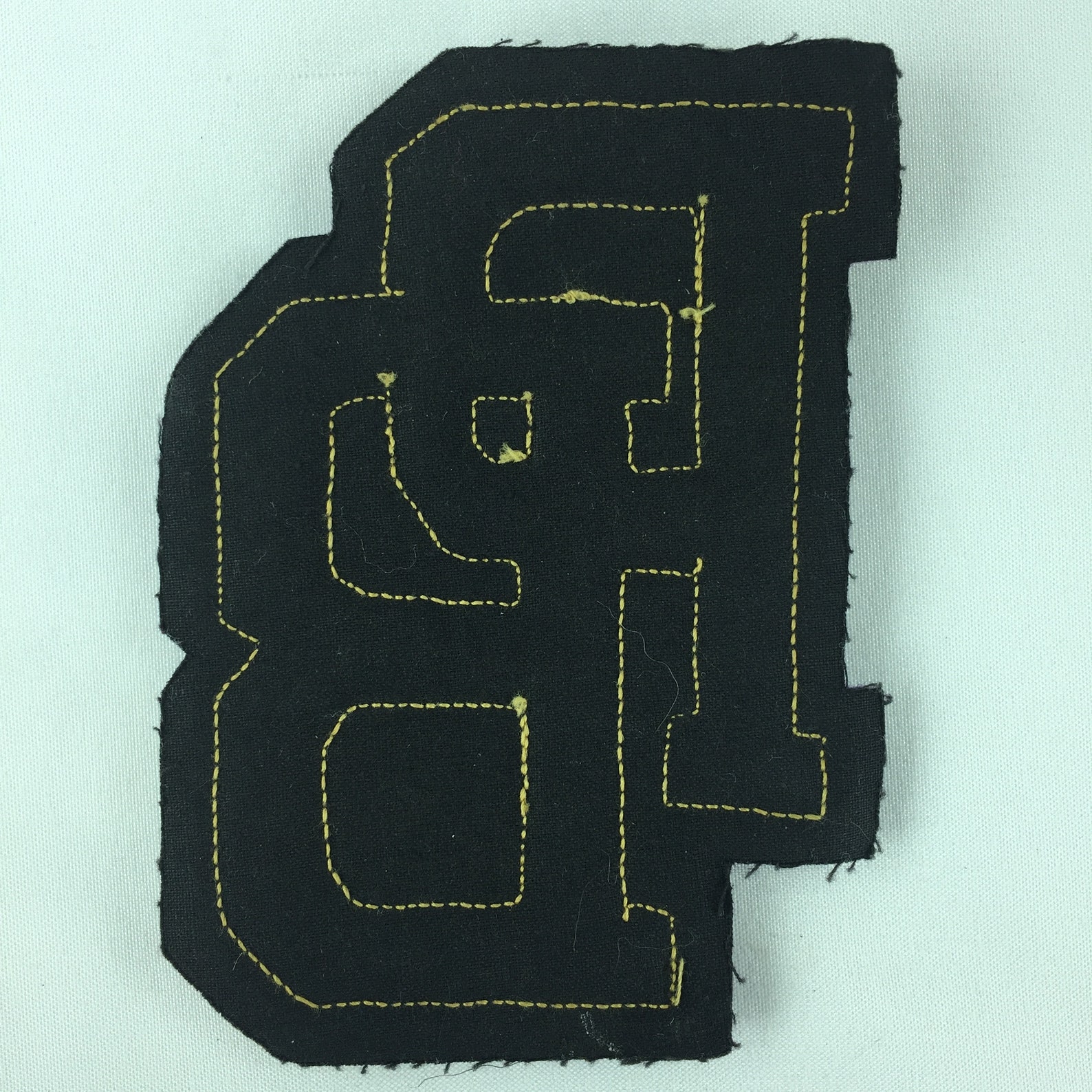 Letterman Jacket Patch pb Gold on Purple | Etsy